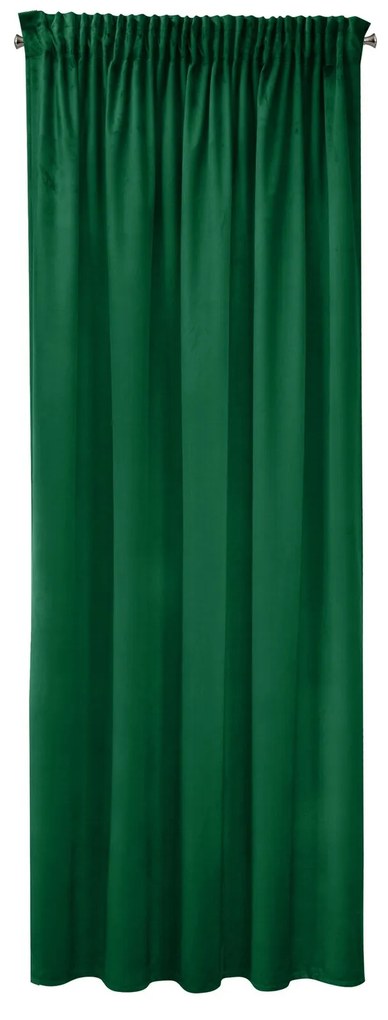 ZATEMŇOVACÍ ZÁVĚS NA PÁSCE PIERRE CARDIN SIBEL 140X270 CM TMAVĚZELENÁ