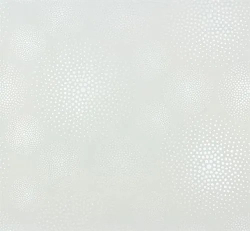 Vliesové tapety na zeď Messina kolečka perleťově bílé