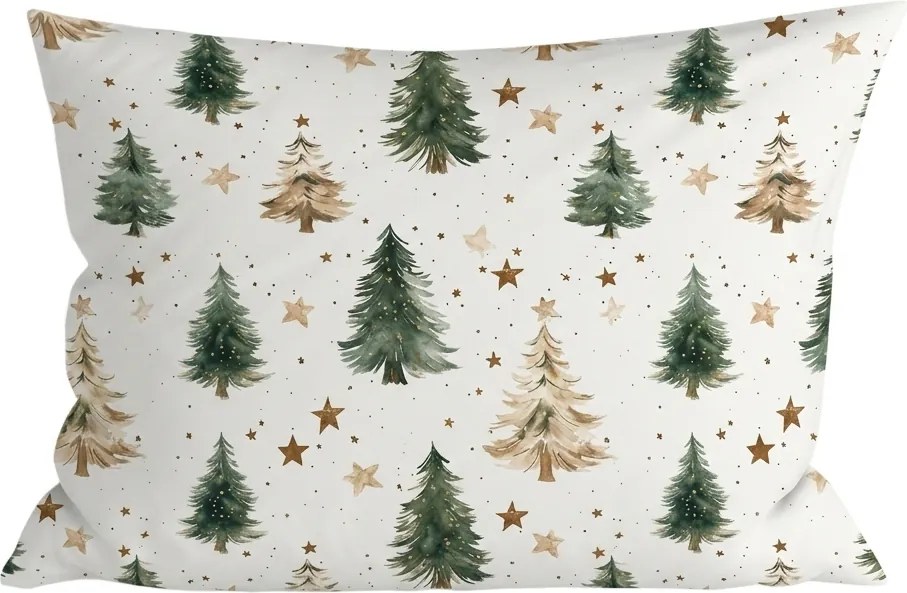 Bavlněný povlak na polštář CHRISTMAS FOREST 50x70 cm, barevný