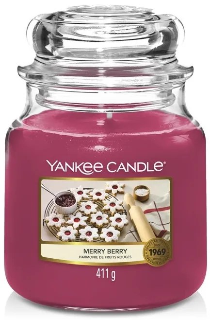 Vonná svíčka Yankee Candle Merry Berry střední 411g/90hod