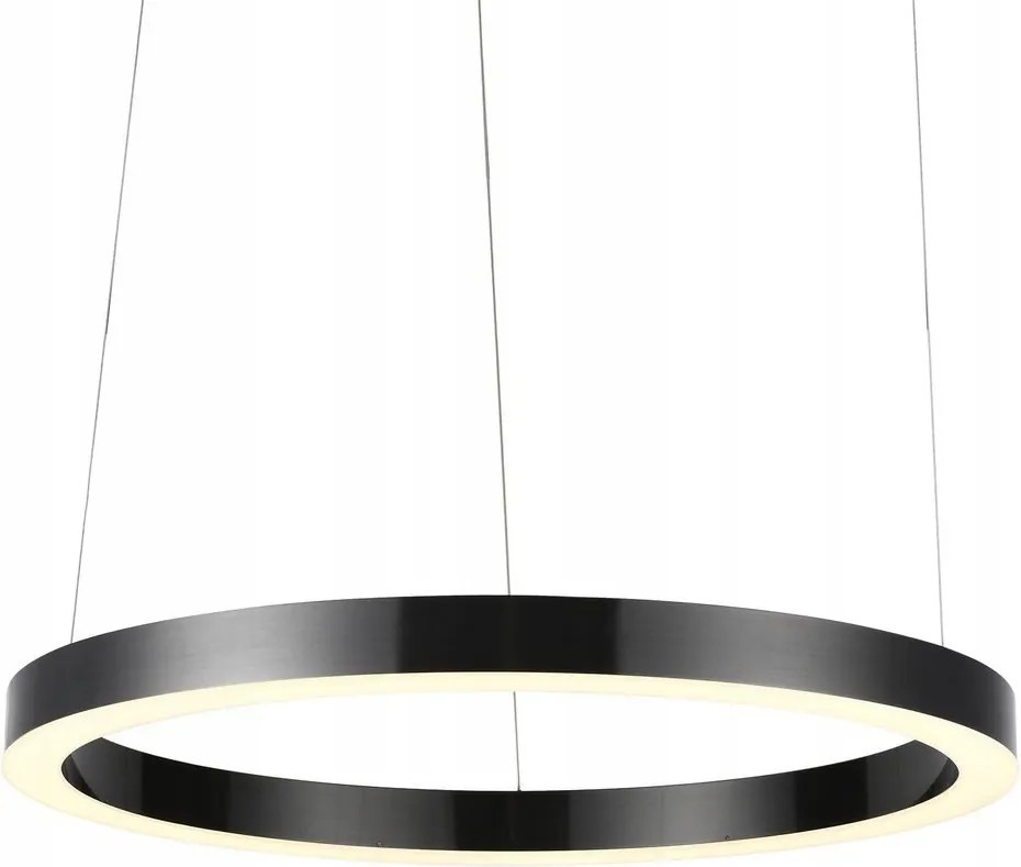 Závěsná lampa Circle 100 Led titanová 100 cm