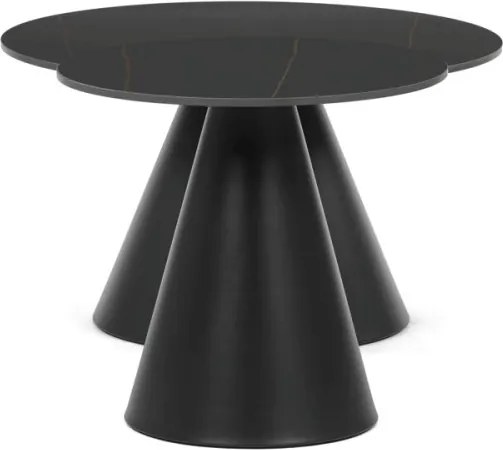 Konferenční stolek 70x70x41cm CT-F4118 BK, keramika, mramor