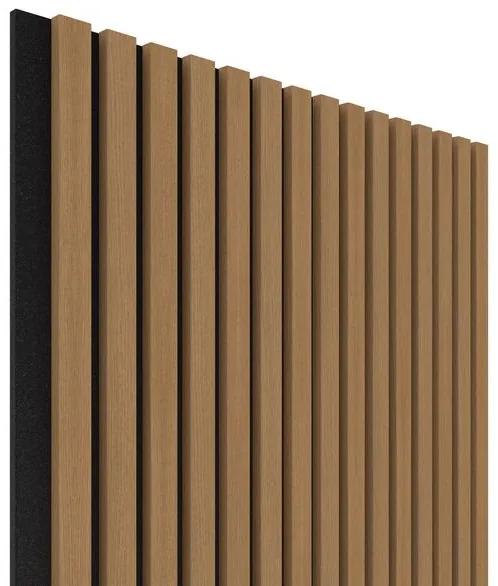Akustický panel Oak winter 61,5x275 cm lamely na filcu