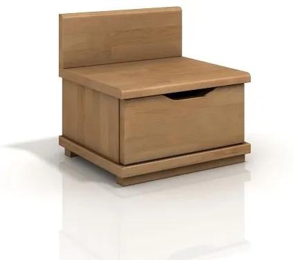 ImportWorld Noční stolek Gertrud 1S, buk masiv (Barva dřeva: Přírodní)