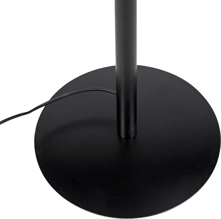 Stojací lampa černá s stínítkem Granny Frame černým 45 cm - Simplo