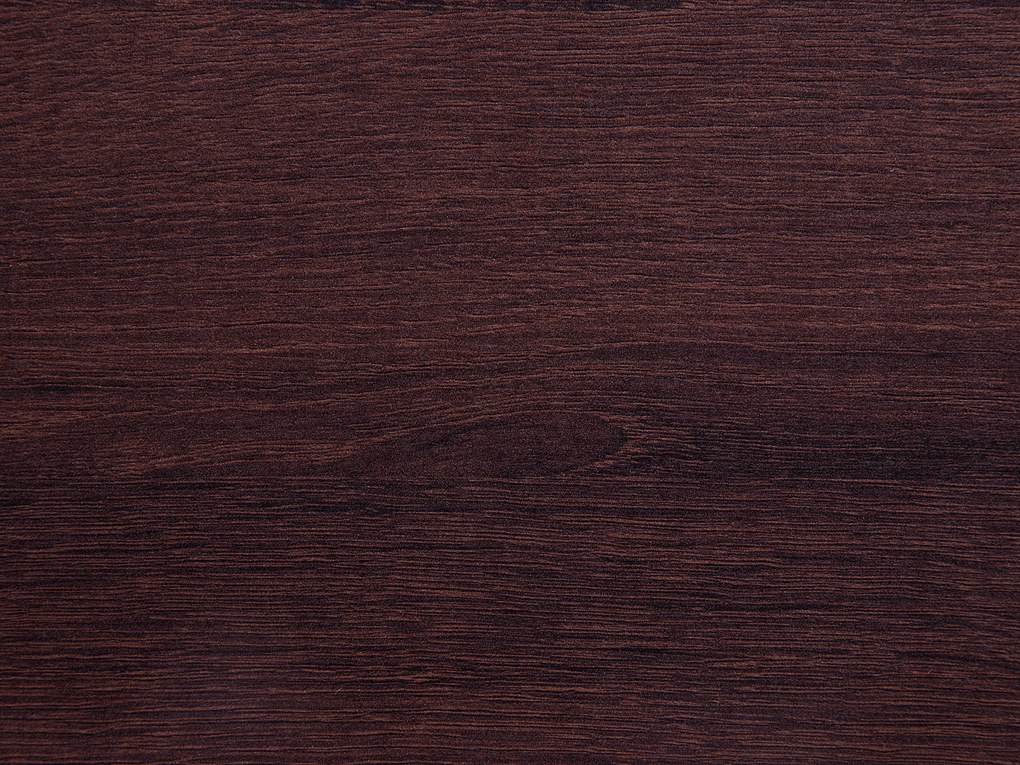 Noční stolek z tmavého dřeva s bílou ARVIN Beliani