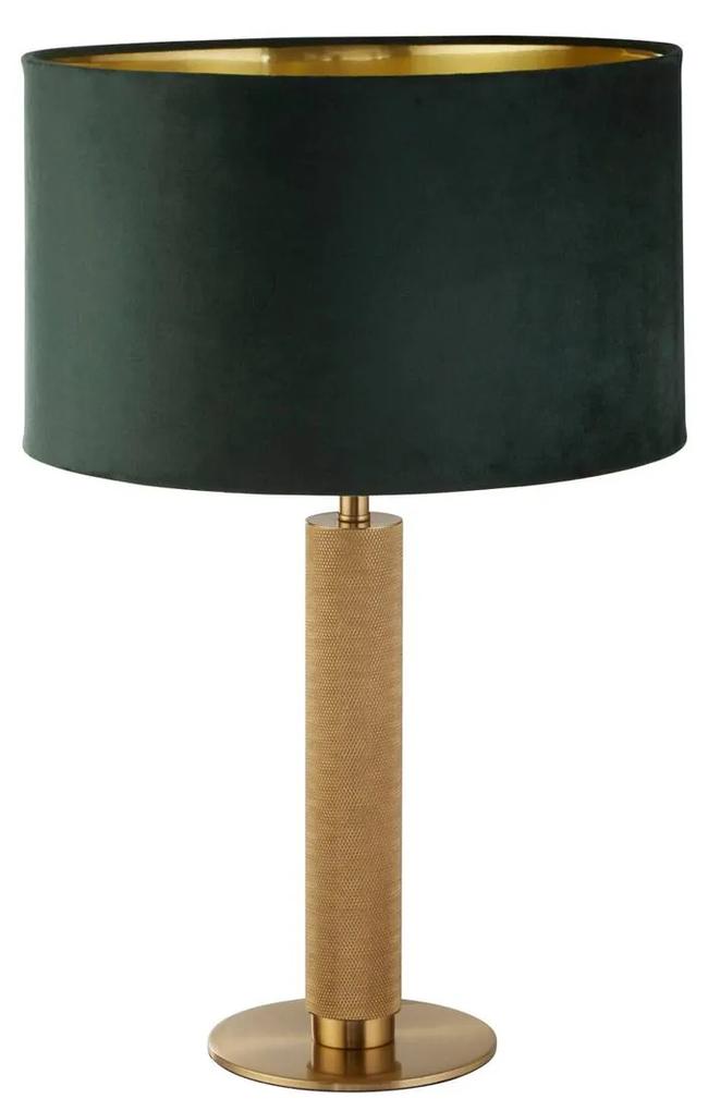 Stolní lampa London, mosaz / zelená