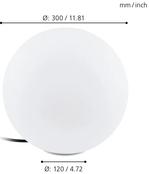 Eglo 98101 - Venkovní lampa MONTEROLO 1xE27/40W/230V IP65 pr.300