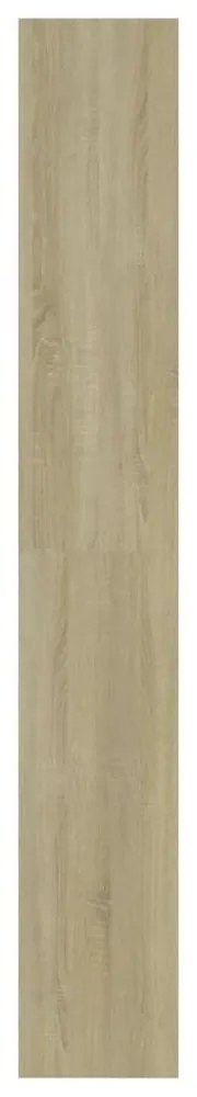 Petromila Knihovna / dělicí stěna dub sonoma 60 x 30 x 198 cm