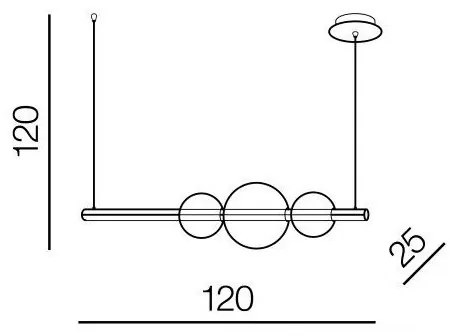 Azzardo AZ3352 - LED Stmívatelný lustr na lanku SANDRA LED/48W/230V