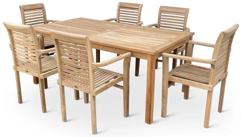 Noela Zahradní teakový set 1+6 pro 6 osob Garden IV.