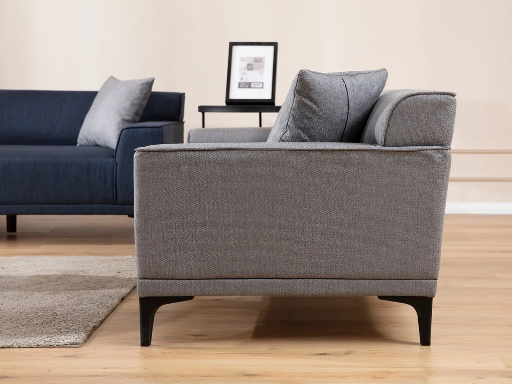 Hanah Home Dvoumístná pohovka PETRA světle šedá 163 cm 560ARE1526