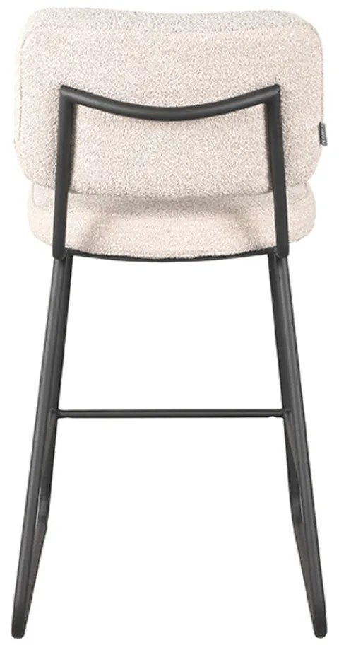 LABEL51 Barová židle NOAH bílé bouclé 94cm IH-50.148