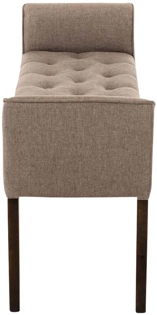 Lavice Cleopatra Chaiselongue látka, nohy antik tmavé - Šedo-hnědá (Taupe)