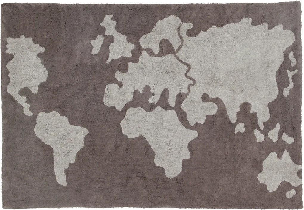 Hans Home | Bio koberec kusový, ručně tkaný World Map