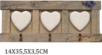 Dřevěný věšák Srdce 48836651
