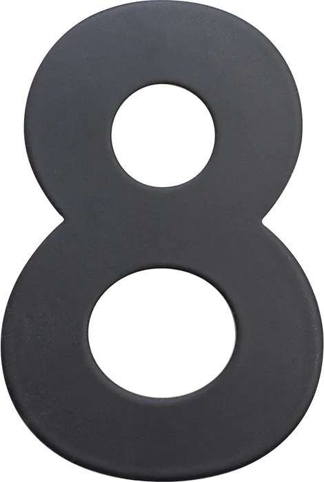 Domovní číslo "8", RN.75L, černá