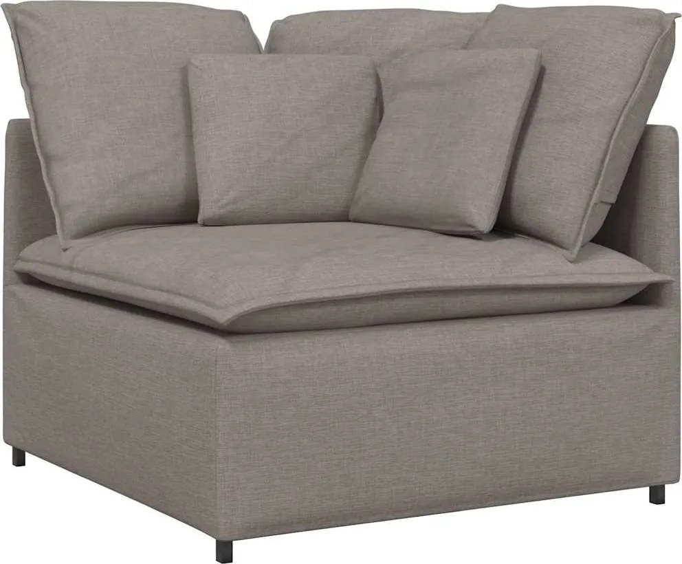 Modulární pohovka s polštáři textil taupe 3321272