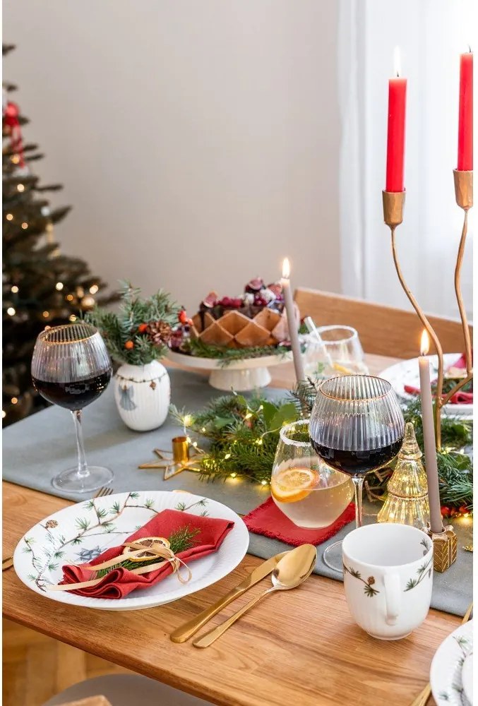 Bílý porcelánový talíř s vánočním motivem ø 22 cm Hammershøi Christmas – Kähler Design