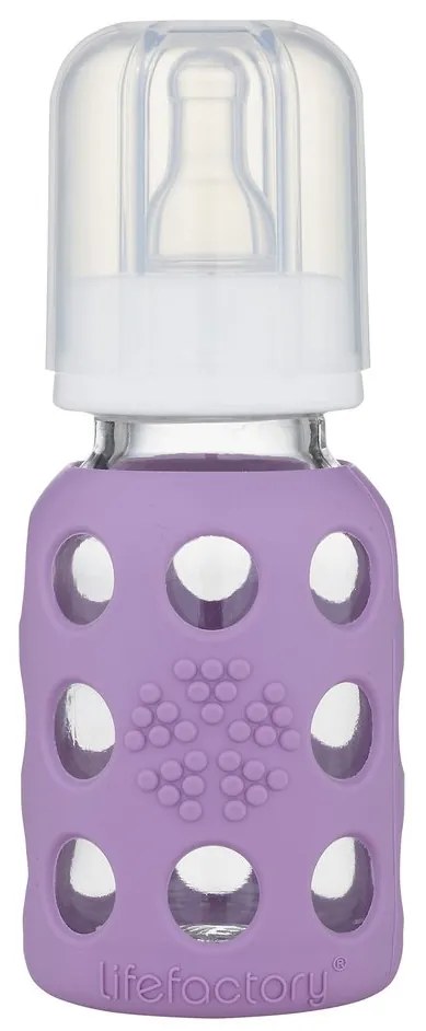 Lifefactory kojenecká láhev 120ml lavender