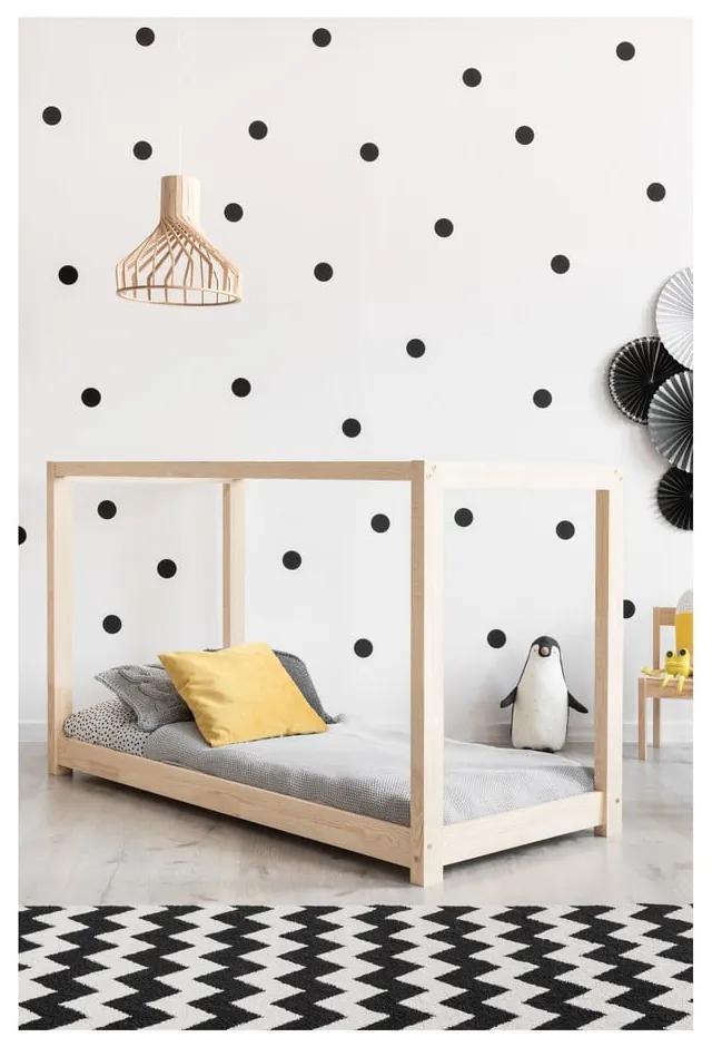 Domečková postel z borovicového dřeva Adeko Mila KM, 90 x 200 cm