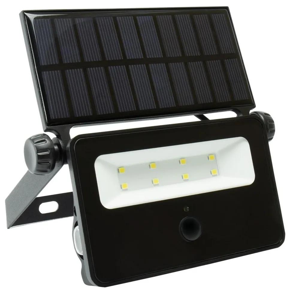 Wojnarowscy LED Solární reflektor se senzorem NOCTIS LED/2W/1800 mAh 3,7V 6000K IP65 WJ0471
