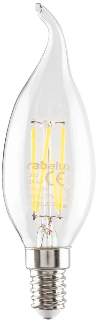 LED žárovka, CF35, E14, 4W, neutrální bílá / denní světlo Rabalux LED E14 4W 001693