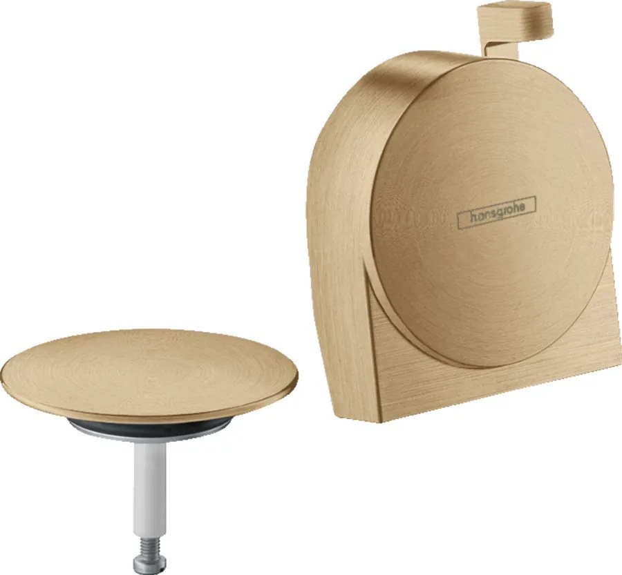 Hansgrohe Exafill S, vrchní sada vanového výtoku, odtokové a přepadové soupravy, kartáčovaný bronz, HAN-58117140