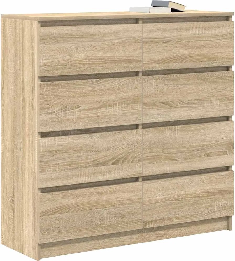 Příborník dub sonoma 100x35x99 cm kompozitní dřevo 3328491