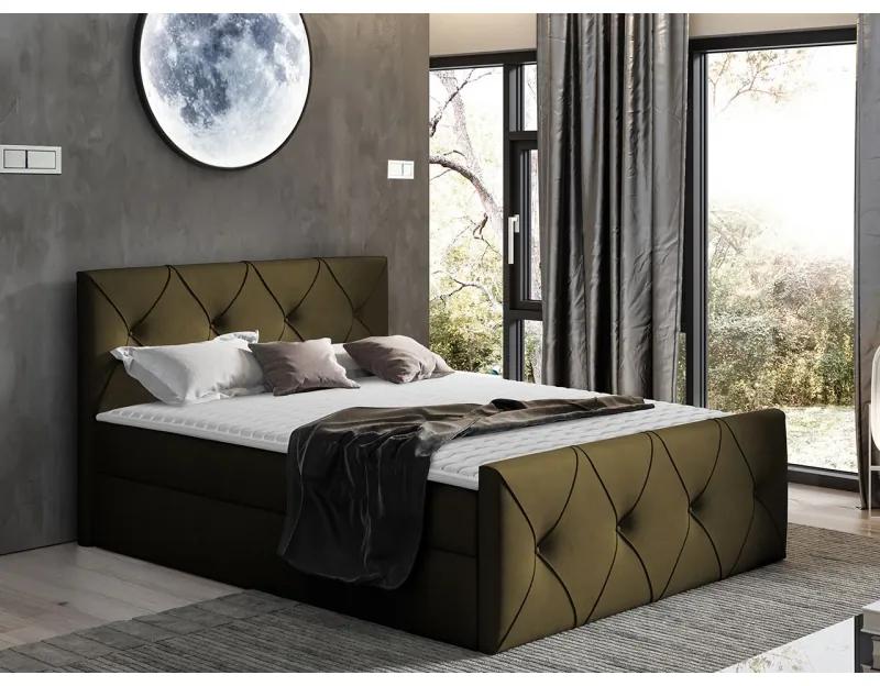 Kontinentální postel Xirious Lux, Rozměr postele: 180 x 200 cm, Barva:: Zetta 304