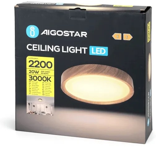 Aigostar - LED Stropní svítidlo LED/20W/230V 3000K pr. 33,7 cm