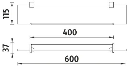 Nimco Police s ohrádkou, 60 cm BORMO - BR 11091BX-60-26