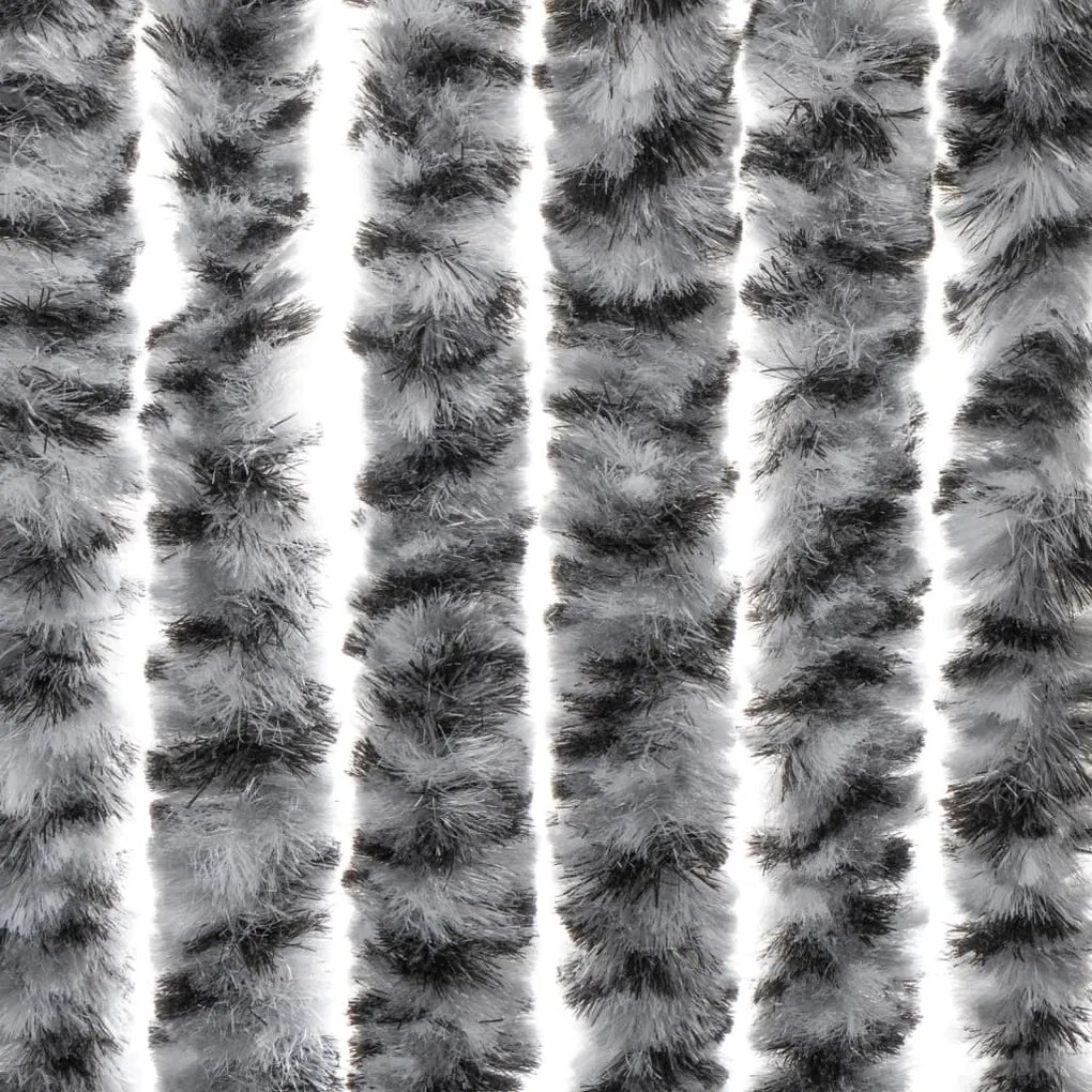 vidaXL Závěs proti hmyzu 100 x 200 cm žinylka [377336] Barva: Šedá a černá