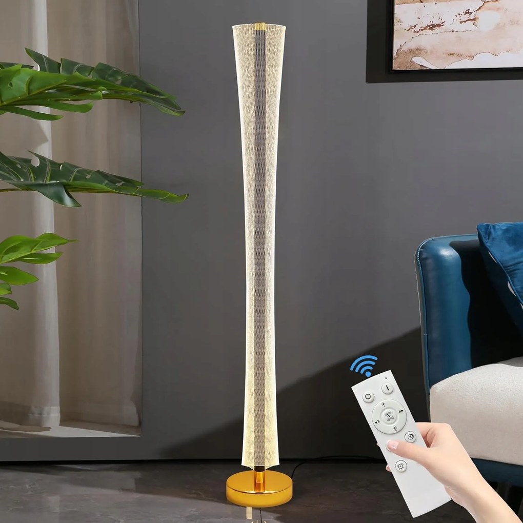 Moderní Led podlahová lampa s regulací jasu a barvy Dálkový Ovladač 125 cm