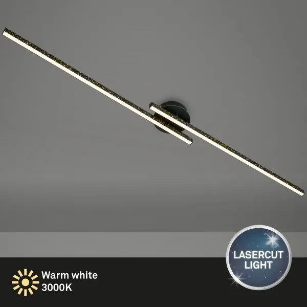 Briloner 3717-025 - LED Přisazený lustr REY 2xLED/12W/230V černá