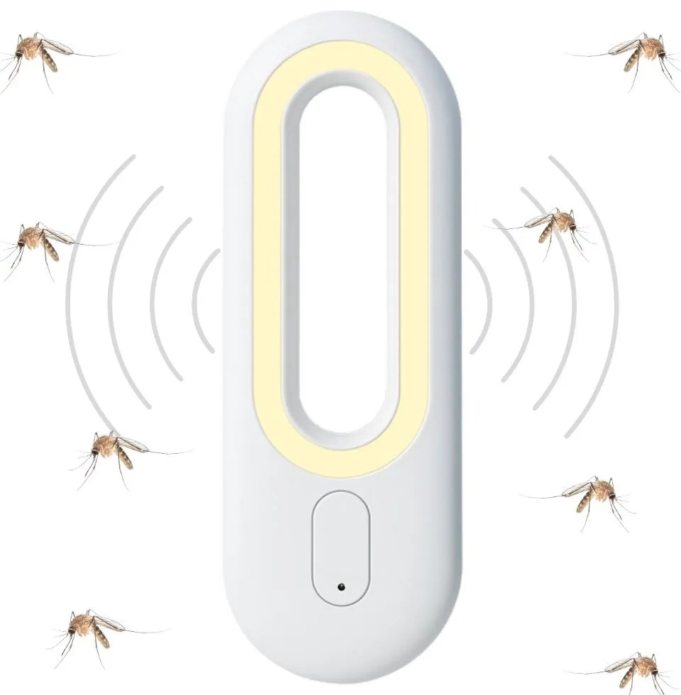 Przyjaciele Ultrasonický elektrický repelent proti hmyzu komářům a dalšímu hmyzu noční lampka