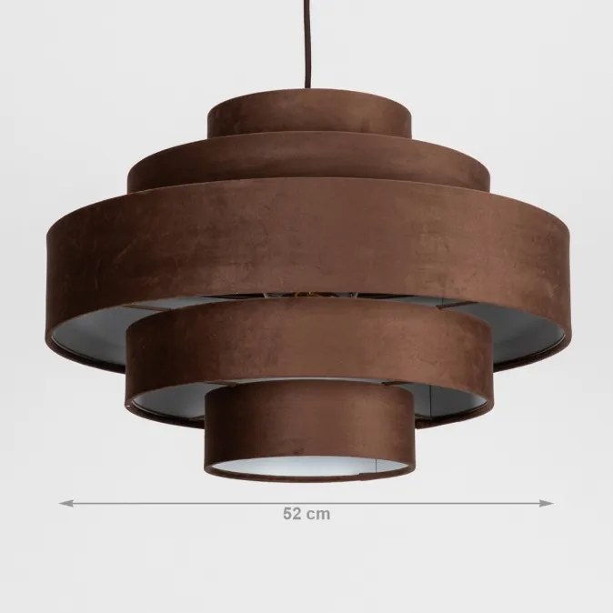 Závěsné svítidlo Madeira X Coffe Satin Brown