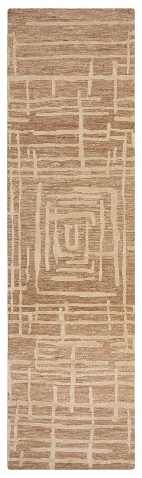 Béžový běhoun 80x300 cm Elliot – Flair Rugs