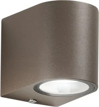 FAN I-ONE-AP1 BRO Venkovní nástěnné svítidlo ONE, korten, 1 x GU10, IP54, 9,3 x 8 x 6,7 cm - FANEUROPE