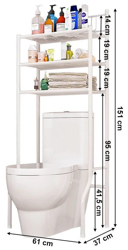 Regál nad WC REMIN Tempo Kondela