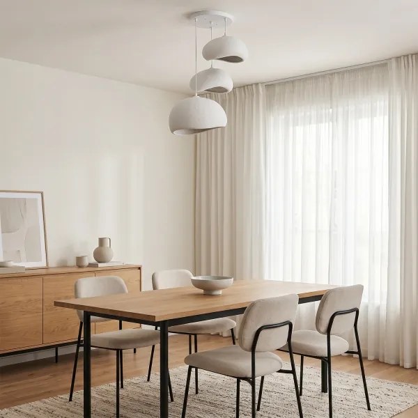 BRILAGI - Lustr na lanku WABI SABI 3xE27/40W/230V pr. 76 cm bílá