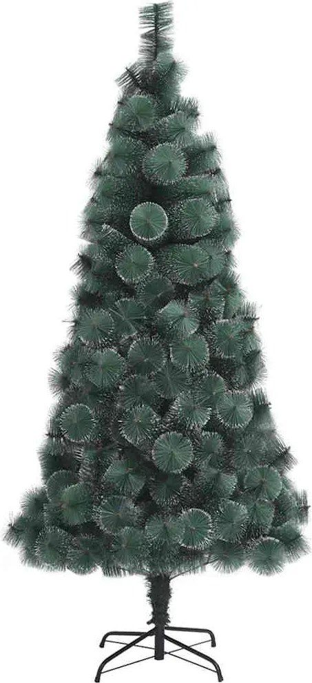 Umělý předsvícený vánoční stromek se sadou koulí Zelená 240 cm 3396192