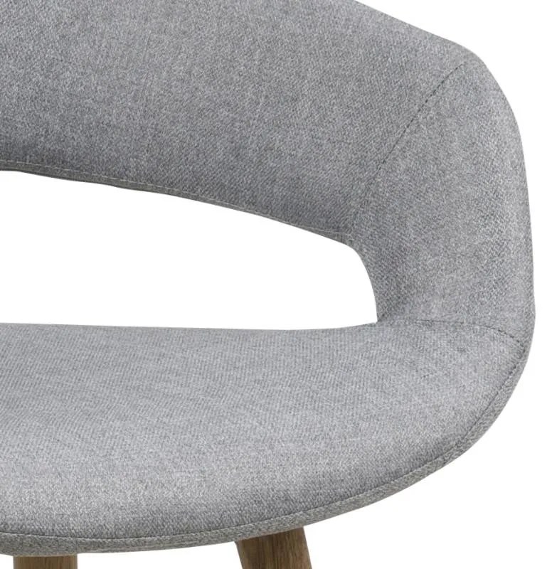 Designová pultová židle Natania světle šedá