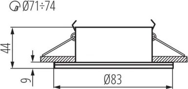 Podhledové svítidlo Kanlux QULES AC O-C/M GU10 26304