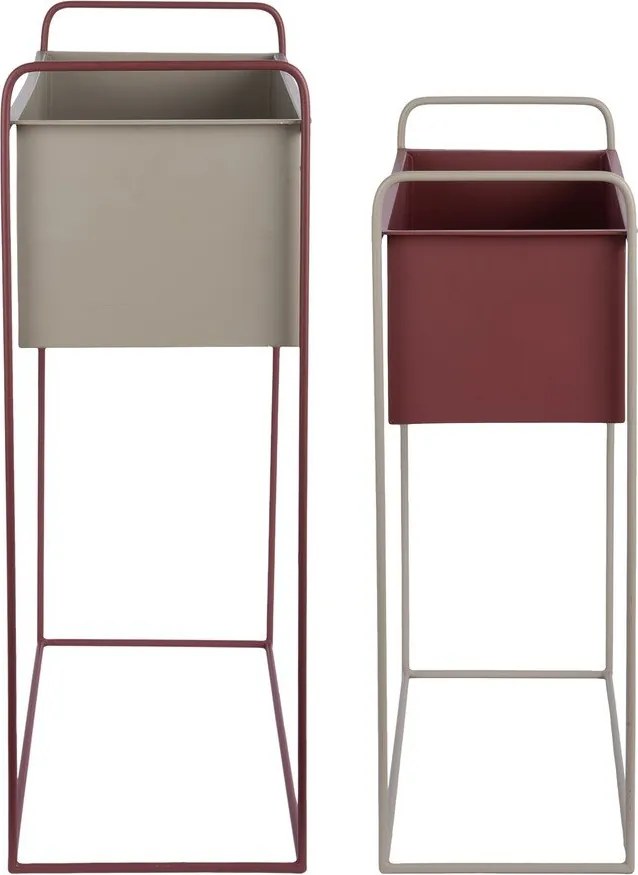 Kovové stojany na květiny v sadě 2 ks (výška 65 cm) Reina – PT LIVING