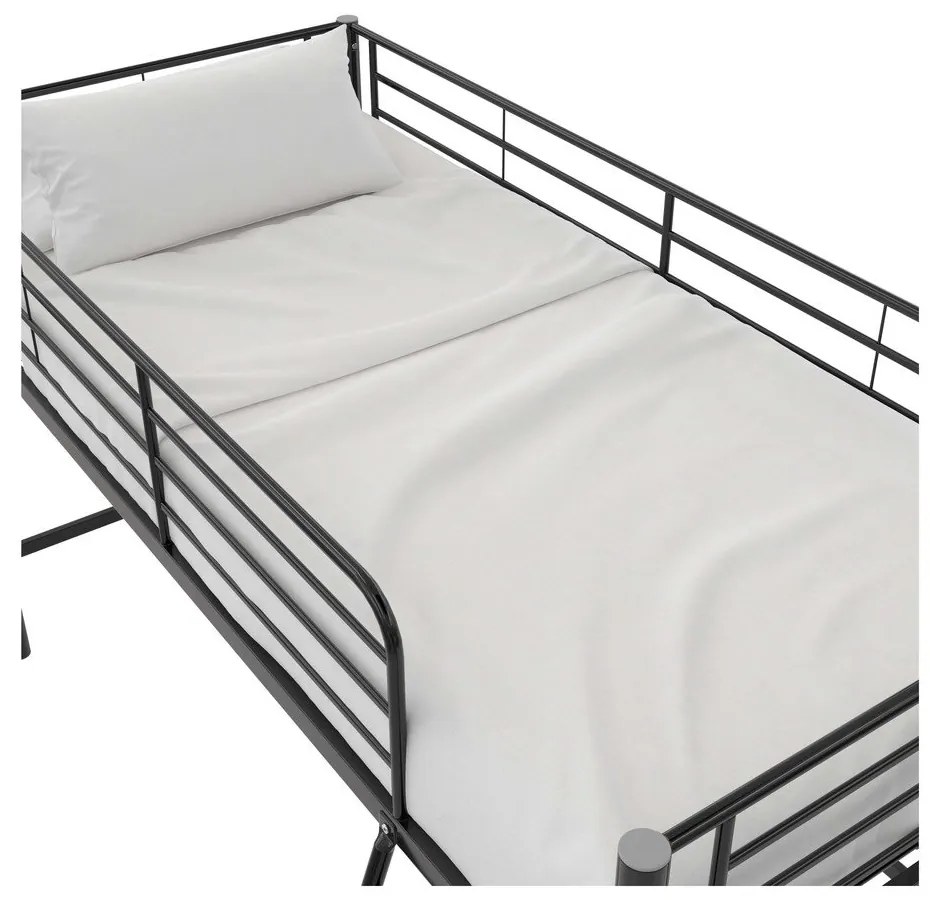 Černá vyvýšená dětská postel 90x200 cm Jodie – Støraa