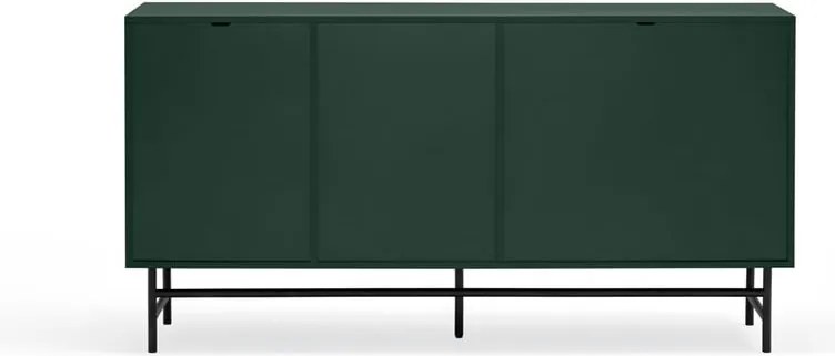 Černo-zelená komoda Teulat Punto, šířka 150 cm