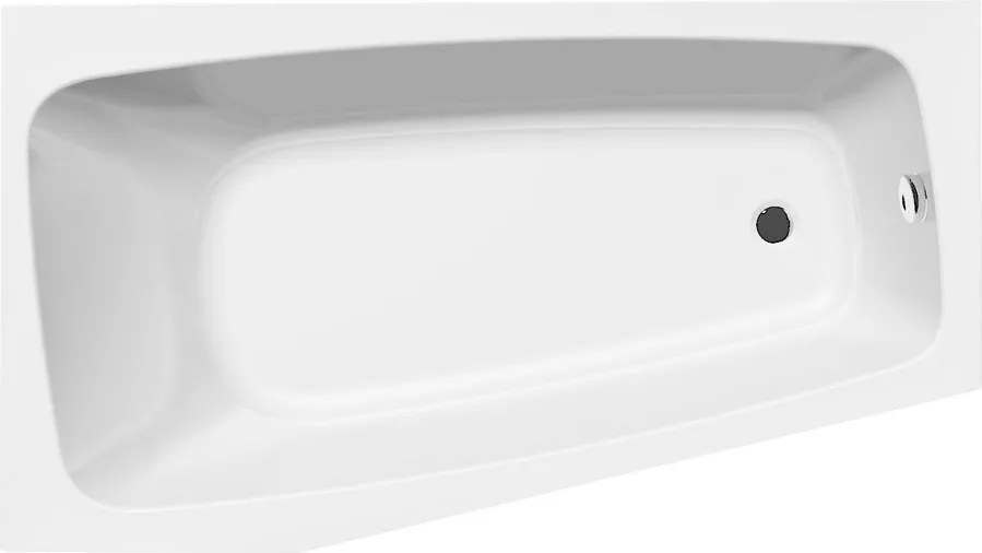 Aqualine Aqualine, BEROUNKA vana160x90x41cm, levá, bílá, A1690