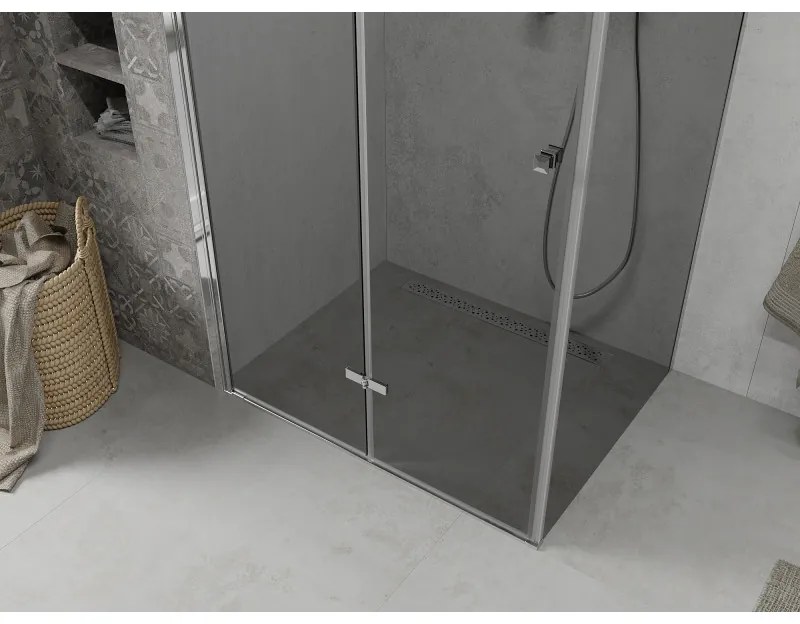 Mexen Lima sprchový kout 70x80cm, 6mm sklo, chromový profil-šedé sklo, 856-070-080-01-40