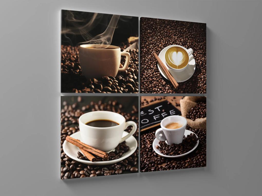Liox Obraz čas na kávu Rozměr: 80 x 80 cm